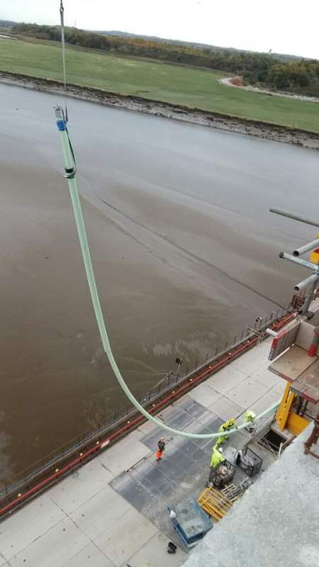 Cable installation starts at Mersey bridge Cable installation starts at Mersey bridge